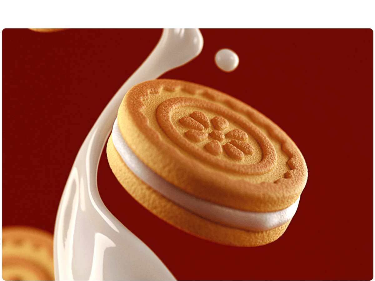 3D Milk Cream Biscuit – FLAMB design by Flavio Cordeiro